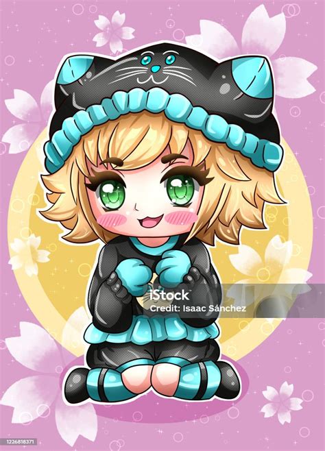 Anime Chibi Cat Girl Sketch