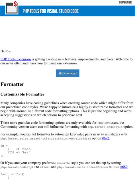 DEVSENSE New Features In PHP Tools For Visual Studio Code October Milled