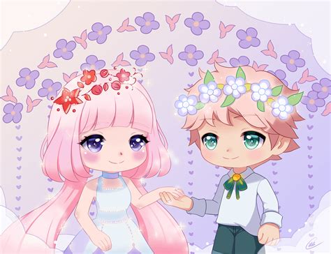 Cute Couple Commission Maplestory
