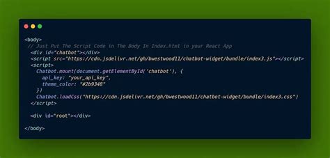 Add A Chatbot Widget To React App Using Build Chatbot