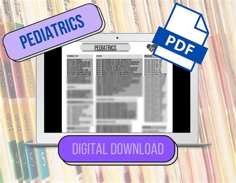 Medical Coding Pediatrics Quick Reference Etsy Medical Coding
