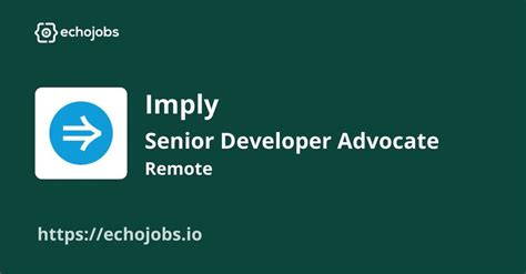 Imply Is Hiring Senior Developer Advocate Usd 123k 300k Remote Java