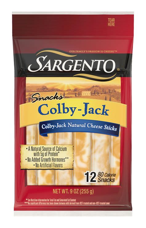 Sargento® Colby-Jack Natural Cheese Snack Sticks, 12-Count - Walmart.com - Walmart.com
