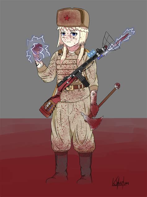 Shpagin41 Ppsh 41 Girls Frontline Girls Frontline Highres Arm