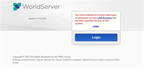Hi Whenever I Try To Log In To Worldserver I Get The Following You Have Entered An Invalid