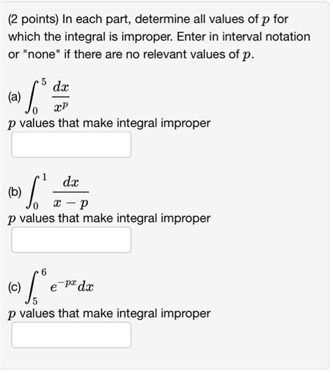 Solved 2 Points In Each Part Determine All Va Solutioninn