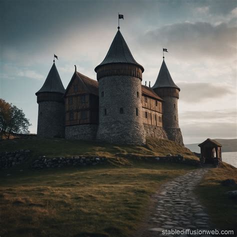 Viking Castle Architecture Prompts Stable Diffusion Online