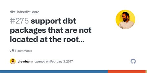 Support Dbt Packages That Are Not Located At The Root Directory Of A Repo Issue Dbt