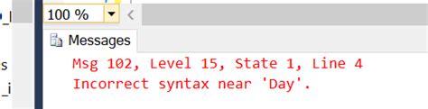 Sql Server Dateadd Value In Parameters Is Returning An Error Stack