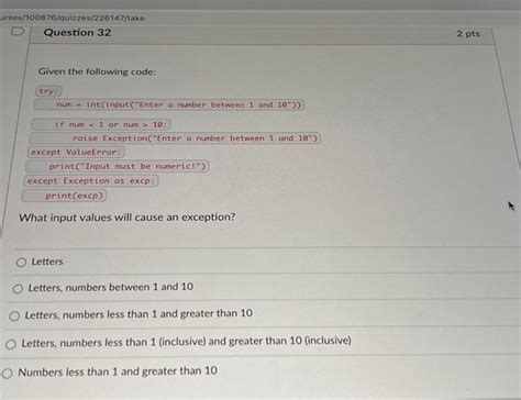 Solved Given The Following Code Num Int Input Enter A Chegg Com