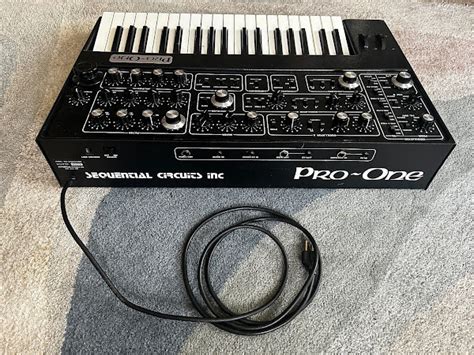 matrixsynth sequential circuits pro one w custom knobs and moog soft case
