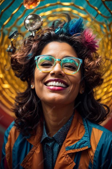 Premium Ai Image Happy Female And Male Scientist Looking At Camera