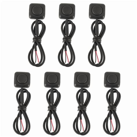 7 Momentary Push Button Switch Black