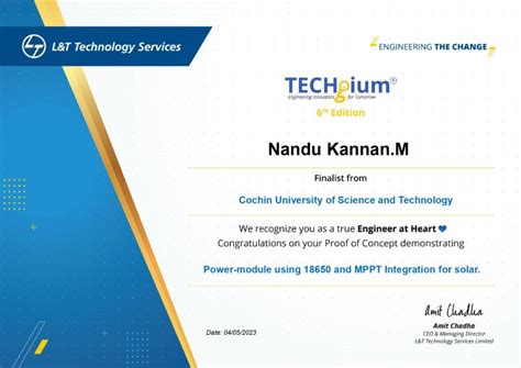 Nandu Kannan On Linkedin Techgium Innovation Technology Virtualpoc Successstory Gratitude