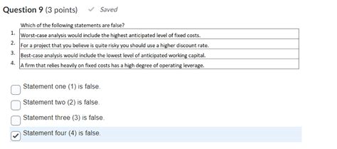 solved question 9 3 ﻿points which of the following