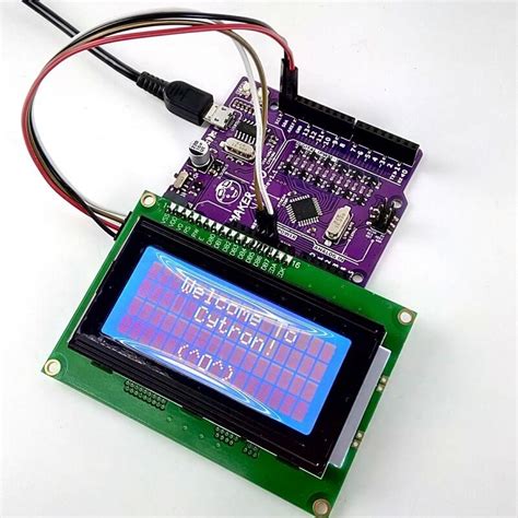 4x16 Character LCD With I2C Module Blue