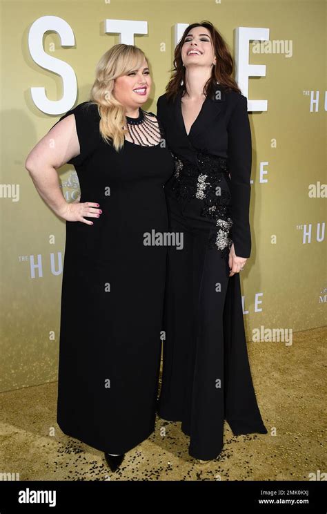 Rebel Wilson And Anne Hathaway Arrive At The Los Angeles Premiere Of