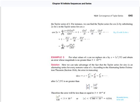 solved section 10 9 reading assignment convergence of