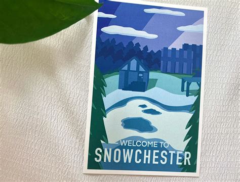 Welcome To Snowchester Mini Art Print Winterstar Art