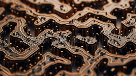 Detailed Circuit Board Pathways With Electronic Components Technology And Engineering Concept