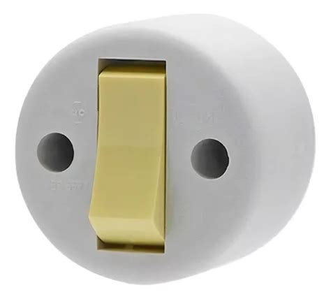 Interruptor Externo Gris Redondo Simple 0222 Fame Mercadolibre