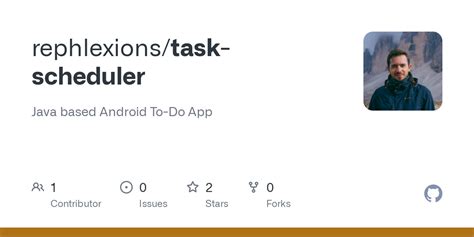 github rephlexions task scheduler java based android to do app