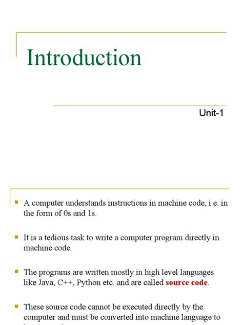 Unit 1 Pdf Compiler Assembly Language
