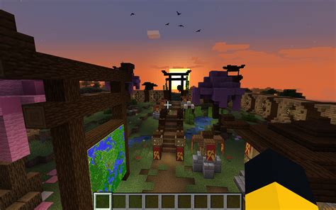 My Best Photo Without A Shader Texture Pack On Forgot To Turn Off HUD Tho Haha R Minecraft