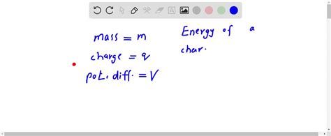 Solved A Particle Of Mass M And Charge Q Is Accelerated Through
