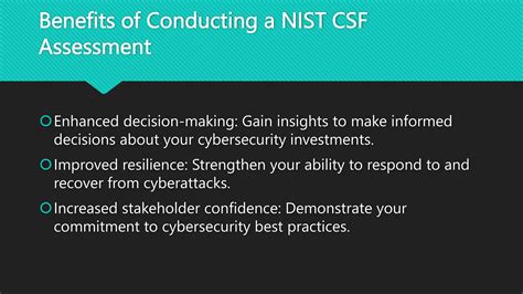 Conducting A Nist Cybersecurity Framework Csf Assessment Pptx