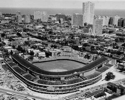 Chicago Cubs Wrigley Field Glossy 8x10 Photo Stadium Aerial Poster