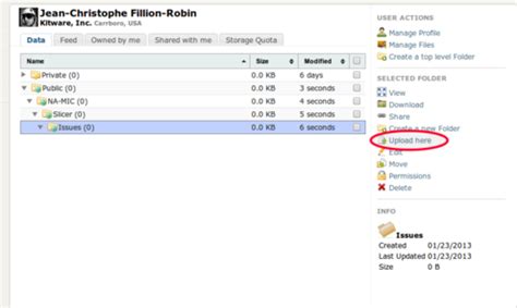 Documentation Nightly Report A Problem UploadData Slicer Wiki