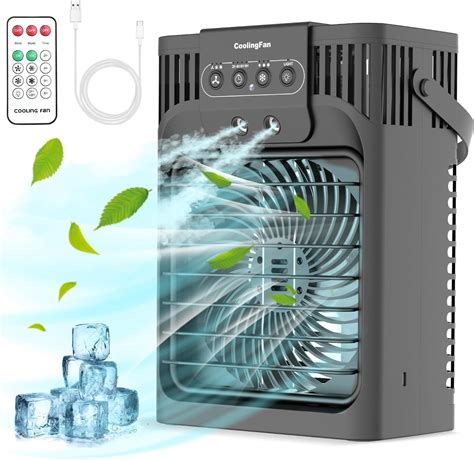 Mobiles Klimagerät Mini Klimaanlage Mobil Luftkühler Leise Ventilator Mit Wasserkühlung