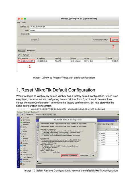 SOLUTION: Basic configuration of mikrotik with case studies - Studypool