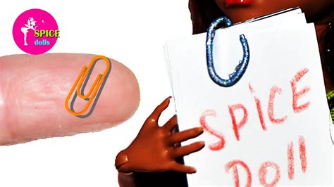 Diy КАК СДЕЛАТЬ МИНИ СКРЕПКУ ДЛЯ КУКОЛ МОНСТЕР ХАЙ БАРБИ ЭВЕР АФТЕР ХАЙ Monster High Youtube