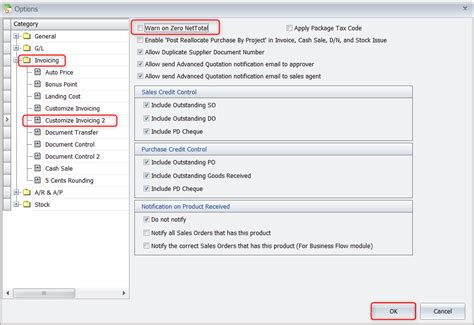 Sales How To Turn Off Zero Amount Message AutoCount Resource Center
