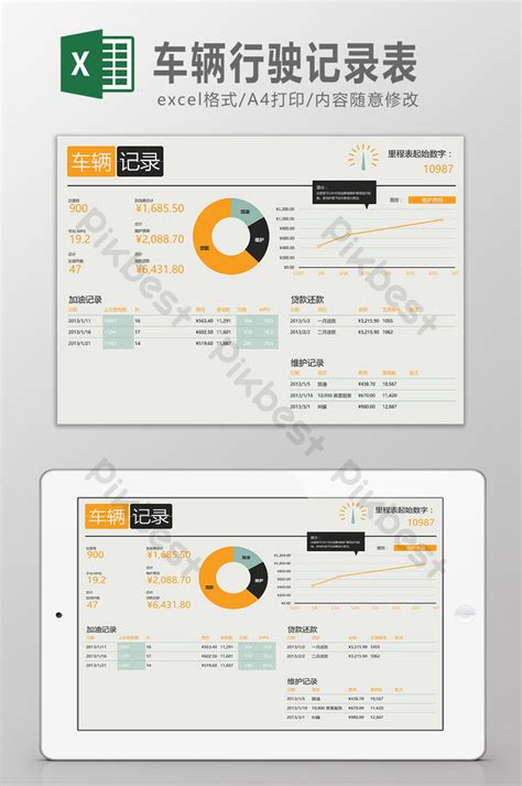 Vehicle Driving Record Form Excel Template XLS Excel Free Download Pikbest