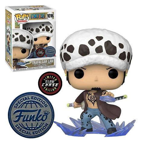 POP FUNKO CHASE TRAFALGAR LAW ONE PIECE EXCLUSIVE CHASE MCFLY COLECIONÁVEIS
