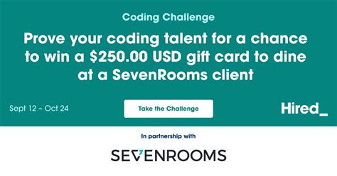 sevenrooms on linkedin our hired coding challenge is in full swing