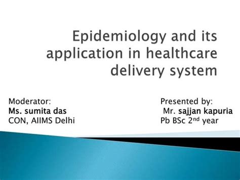 Introduction To Epidemiology Ppt
