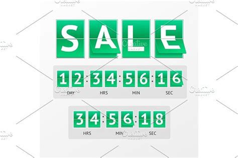 Vector Countdown Timer Sale