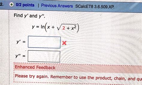 solved 1 2 points previous answers scalcet8 3 6 510 xp