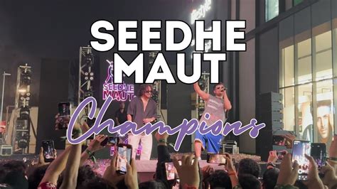 Seedhe Maut Champions Ft Rawal Live Lunch Break Tour Bangalore