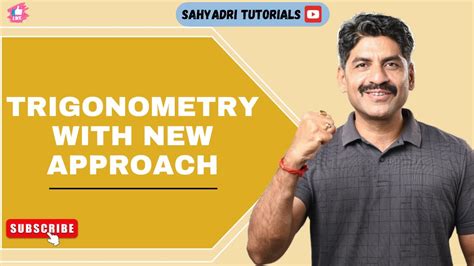 Trigonometry With New Approach Sahyadri Tutorials Mahesh Sir