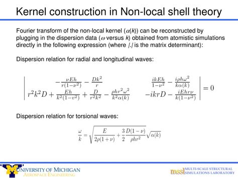 PPT Computation Of Spatial Kernel Of Carbon Nanotubes In Non Local Elasticity Theory