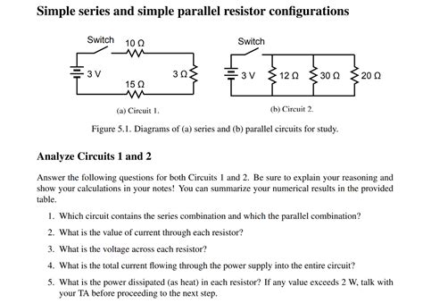 solved simple series and simple parallel resistor
