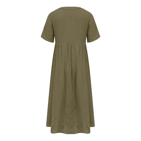 Купити Літні сукні для жінок Літня сукня максі в стилі бохо з коротким рукавом Сукні з V