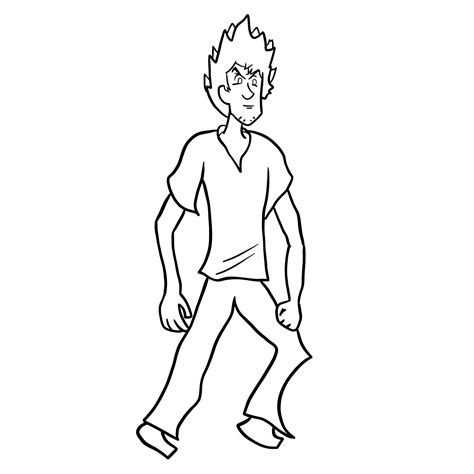 How To Draw Shaggy FNF God Eater SketchOK