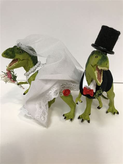 Dinosaur Wedding Dino Wedding Trex Wedding Trex Groom Trex Bride