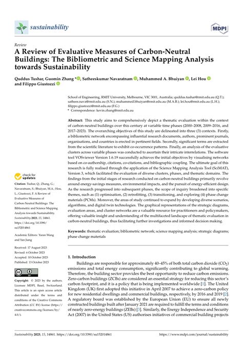 Pdf A Review Of Evaluative Measures Of Carbon Neutral Buildings The